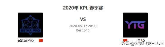 2020KPL春季赛赛事预测：Estar vs YTG_体系