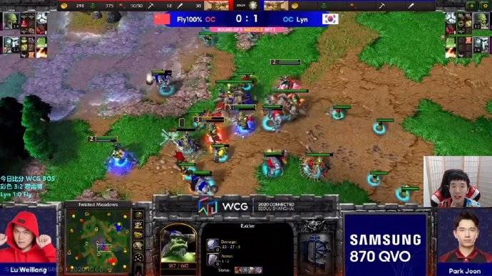 WCG2020八强赛首日：彩色力擒萝莉 飞飞智取Lyn神_Fly