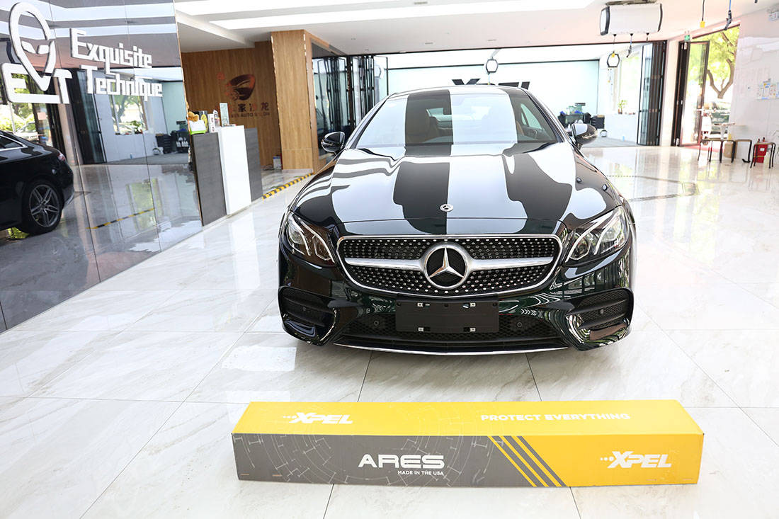 奔驰E260 装贴XPEL-ARES隐形车衣_mil