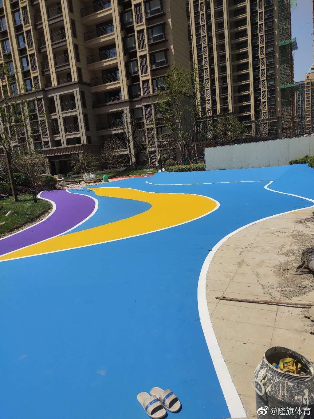 蓝色塑胶地坪-搜狐大视野-搜狐新闻