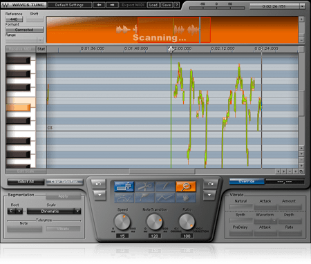 Waves插件——Waves Tune LT 通过ReWire与宿主同步工作并控制走带_界面