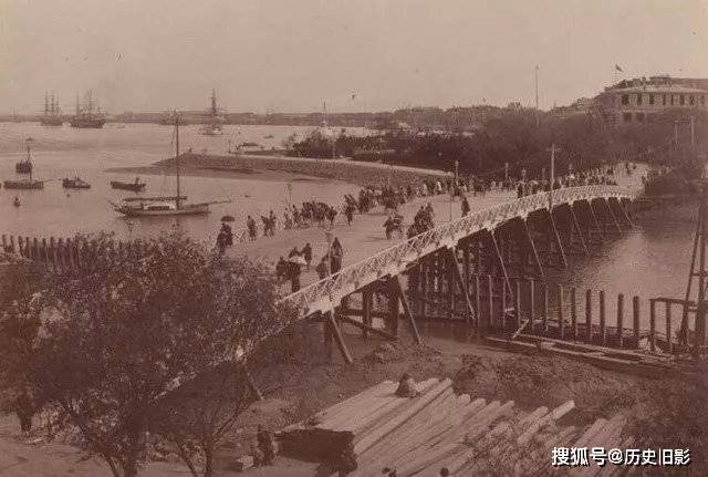 1880年上海沿街建筑老照片，远眺苏州河口和外滩-搜狐大视野-搜狐新闻