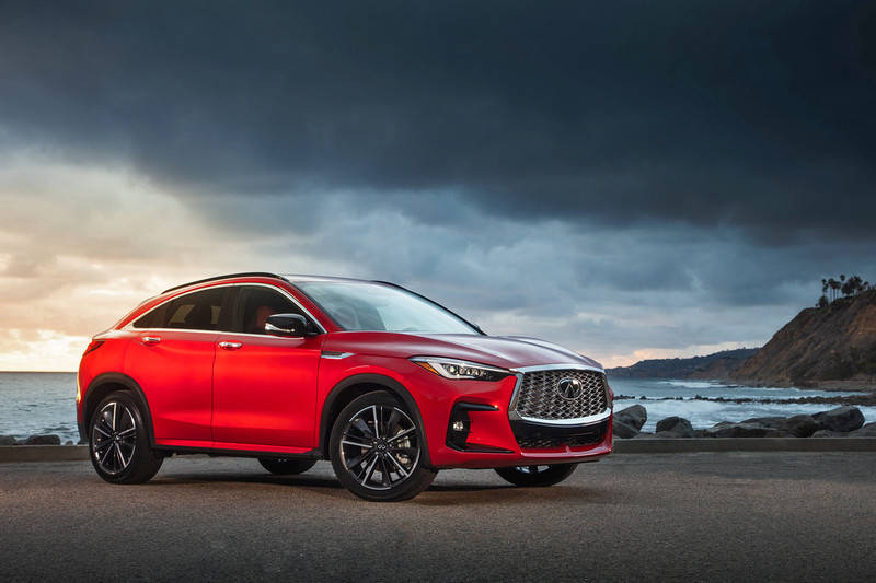 全新英菲尼迪QX55：加速6秒，运动造型+2.0T，比宝马X4帅气_搜狐汽车_搜狐网