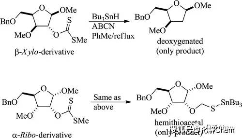 Barton-McCombie radical deoxygenation 反应_羟基