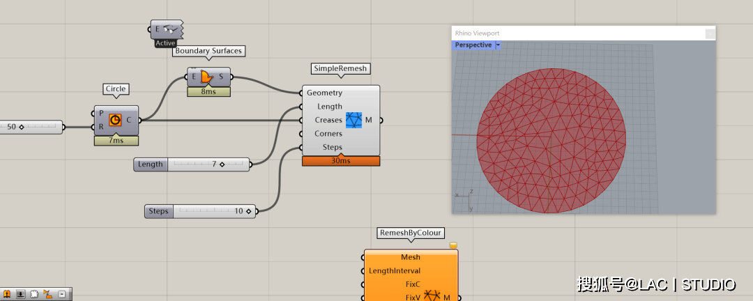 软件小讲堂 | 如何在Grasshopper中实现网格均化(1)_Mesh