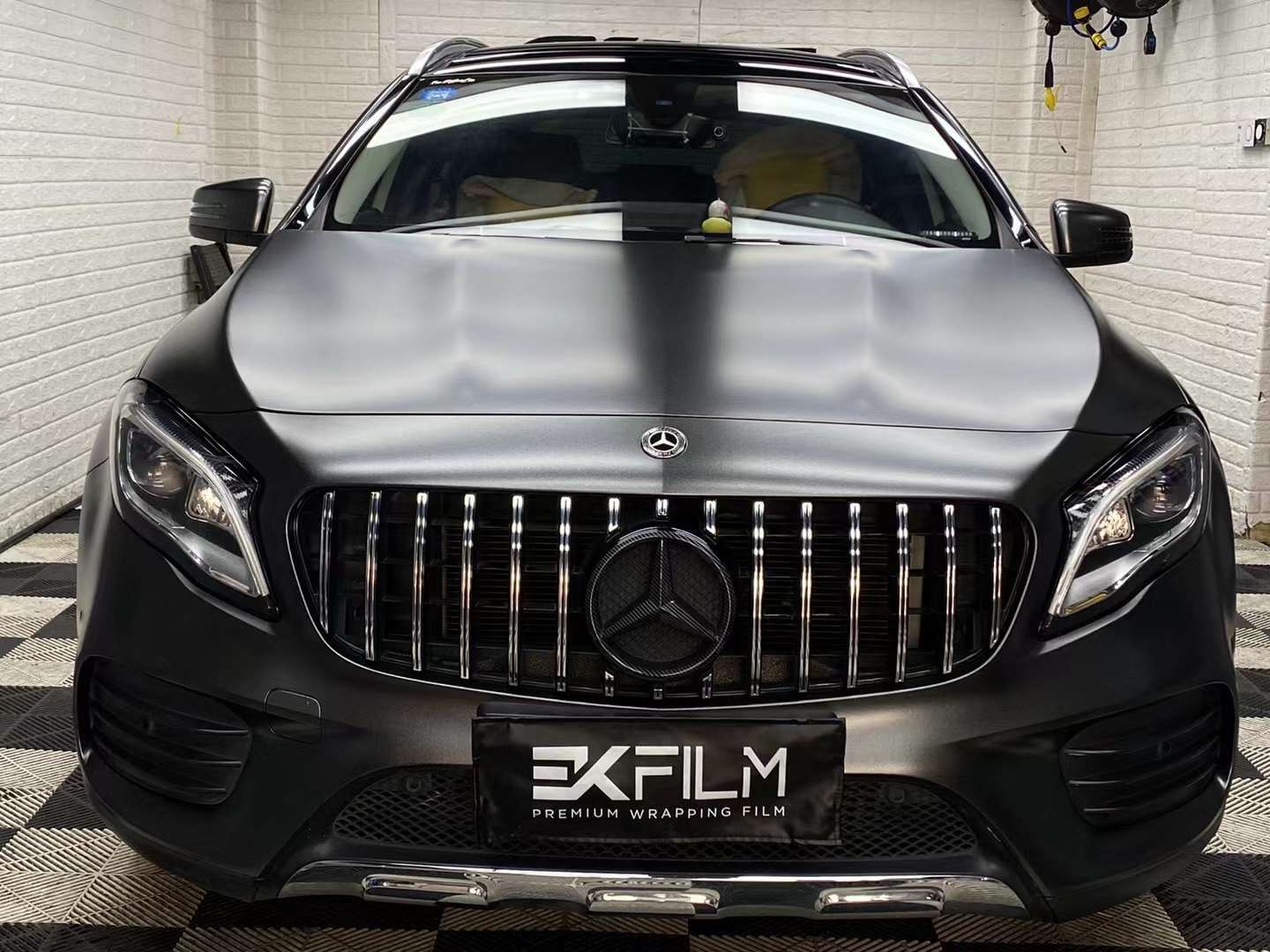 奔驰GLA汽车贴膜EKFILM-EK改色膜重金属深邃灰_搜狐汽车_搜狐网