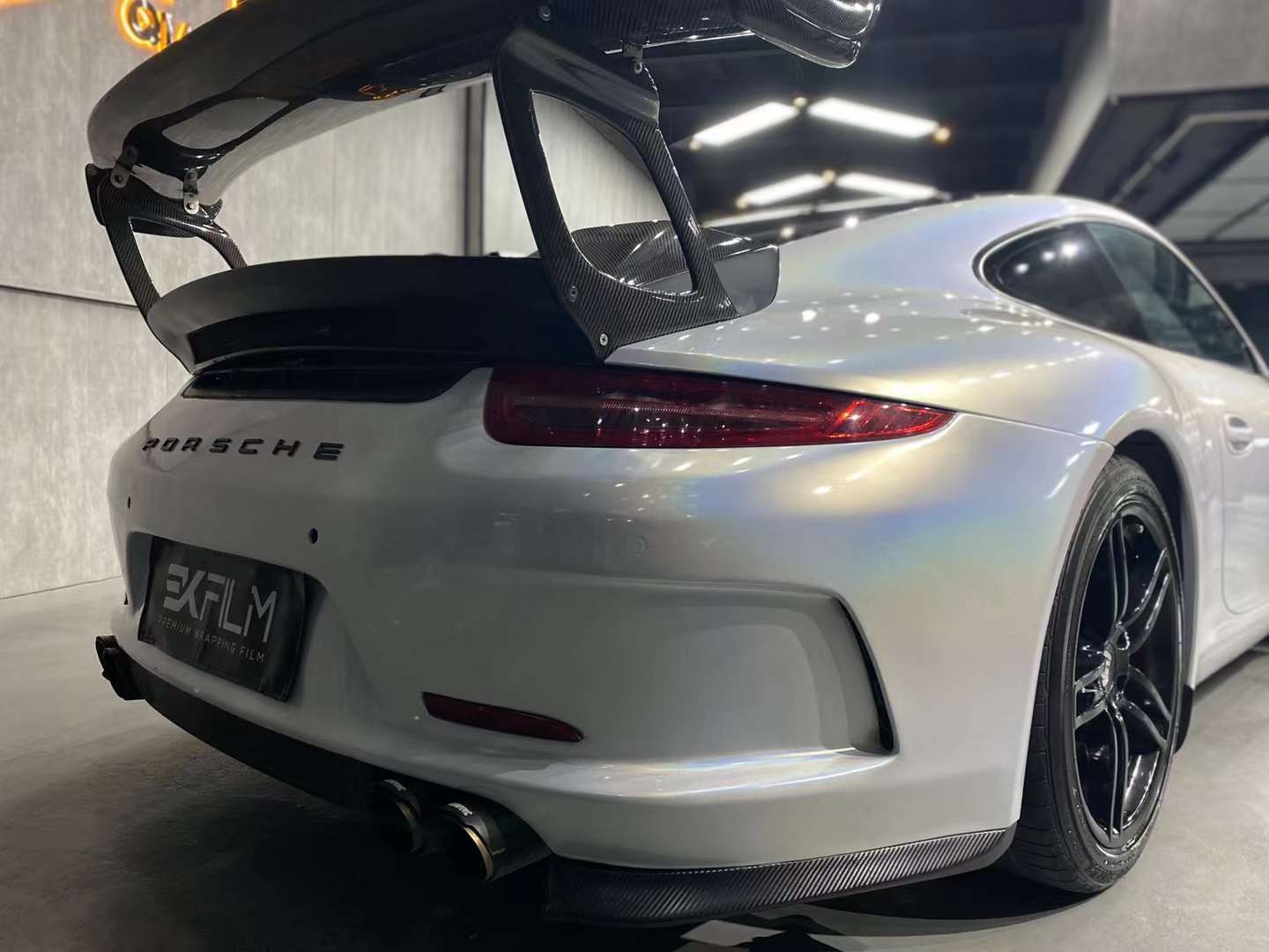 保时捷911全车EKFILM-EK改色膜钻石镭射白_搜狐汽车_搜狐网