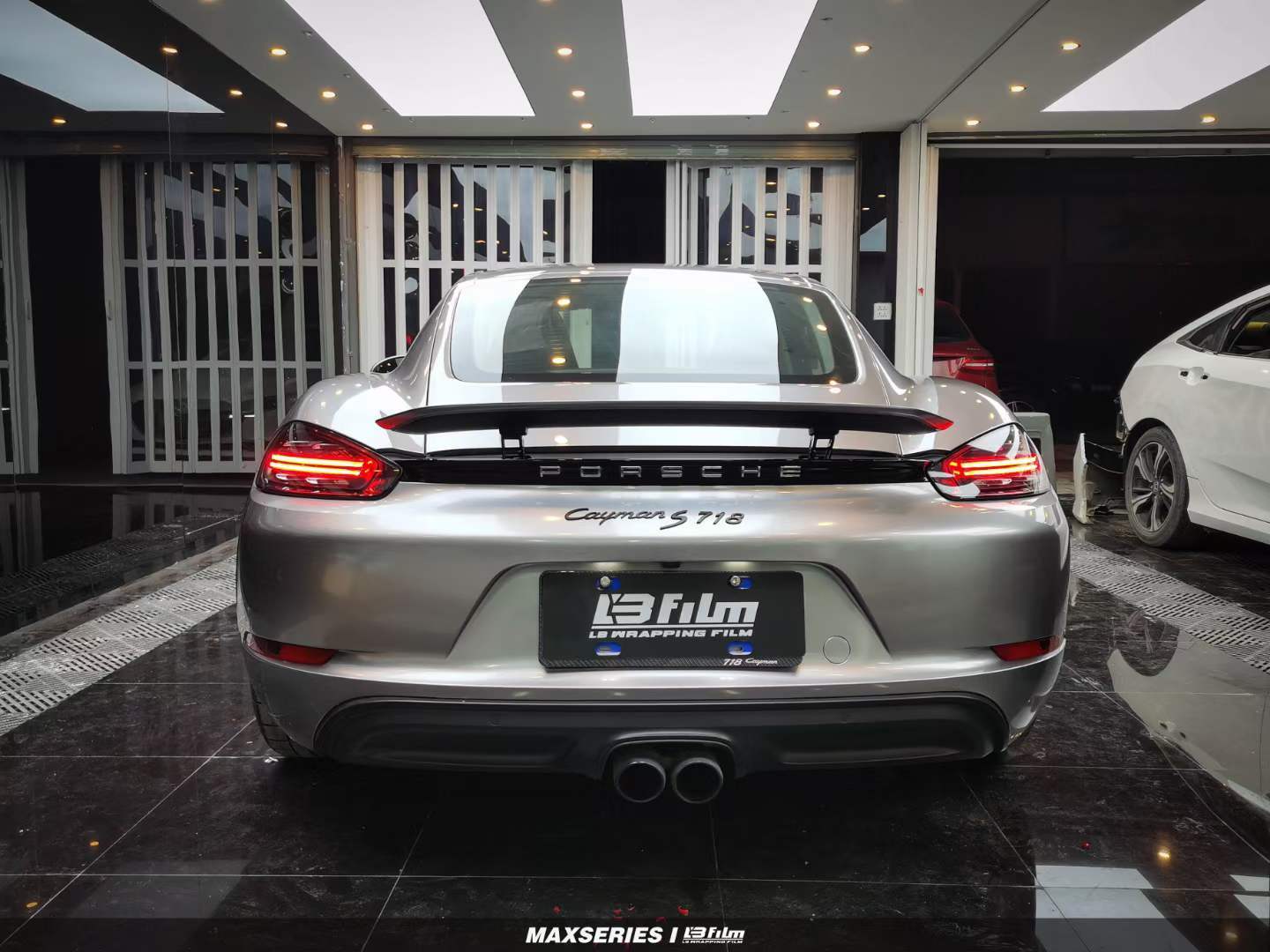 保时捷-718全车LBFILM改色膜PET GT银_搜狐汽车_搜狐网