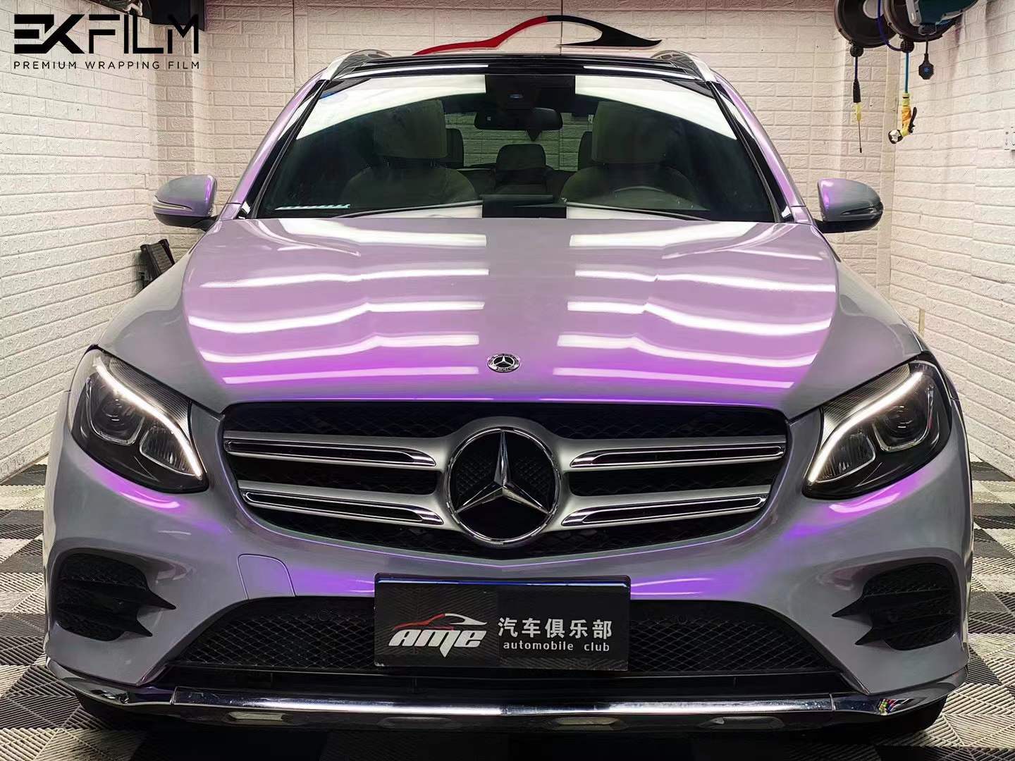 奔驰GLC全车EKFILM-EK梦幻灰魅紫_搜狐汽车_搜狐网
