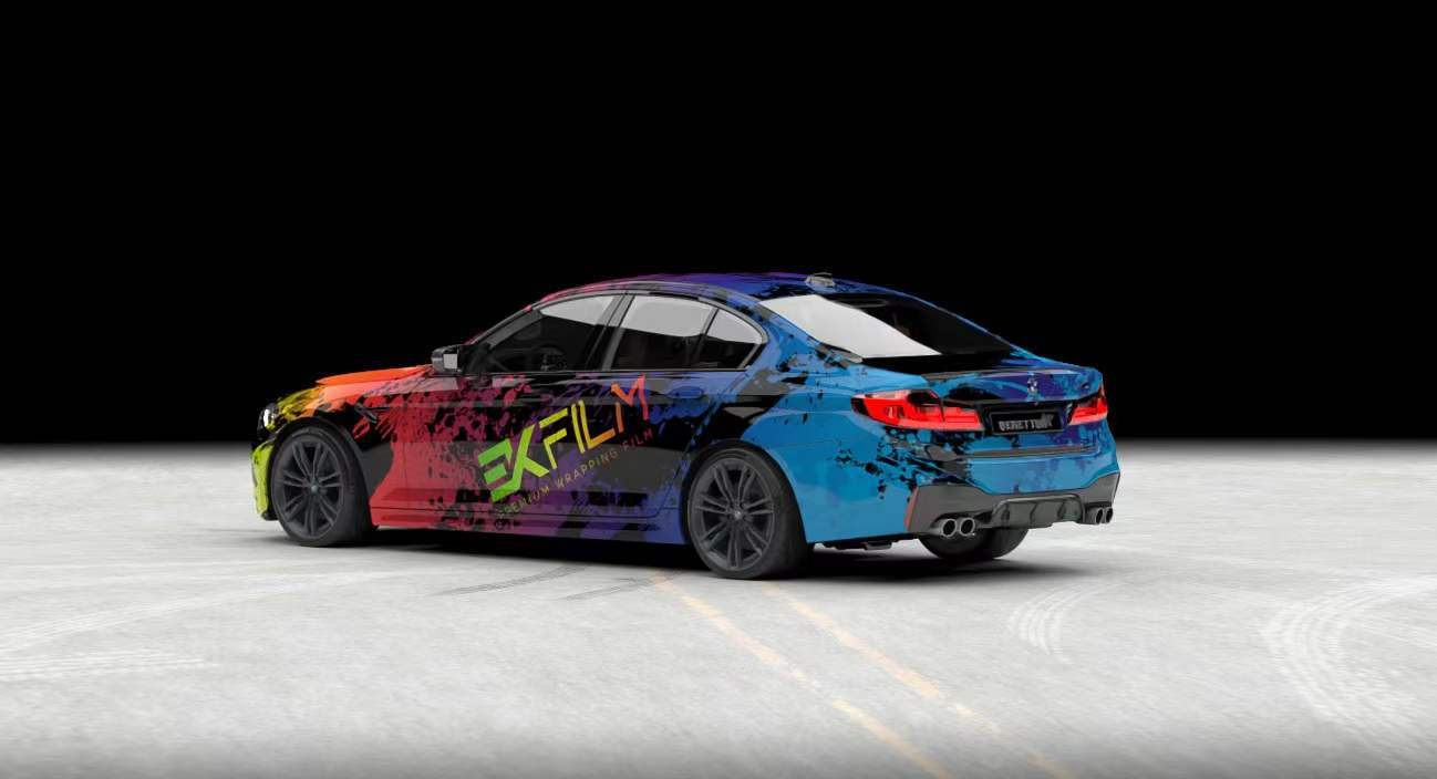 宝马5系｜ EKFILM幻彩泼墨涂装_搜狐汽车_搜狐网