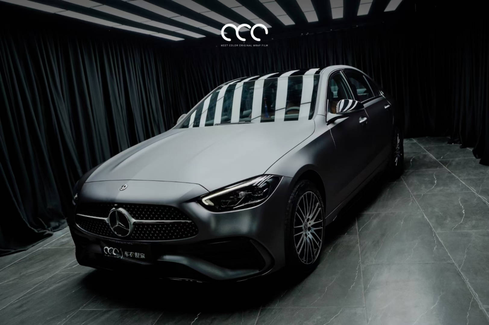 漫彩改色膜—奔驰C260L改色贴膜 山灰_搜狐汽车_搜狐网