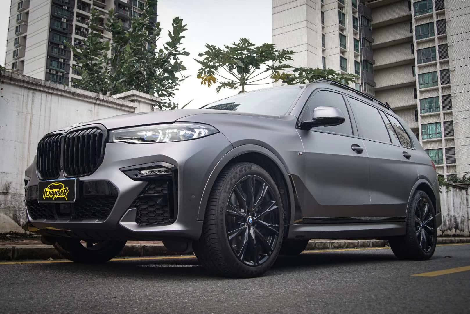 宝马X7贴膜Ichanger（ICR）改变者改色膜超亚电镀深灰_搜狐汽车_搜狐网