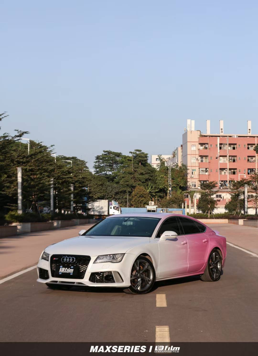 LBFILM：奥迪-A7全车贴膜LB改色膜独家镭射渐变喷绘膜_搜狐汽车_搜狐网