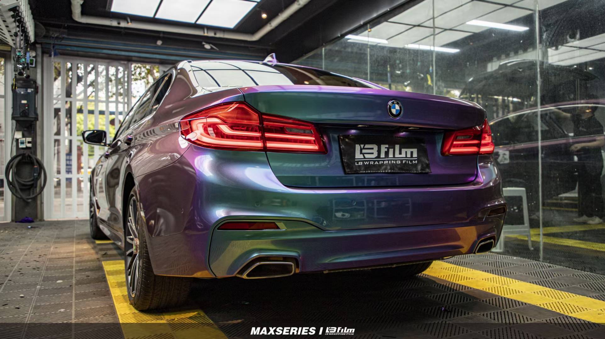 LBFILM改色膜：宝马530Li独家新品朝霞紫发布上线_搜狐汽车_搜狐网