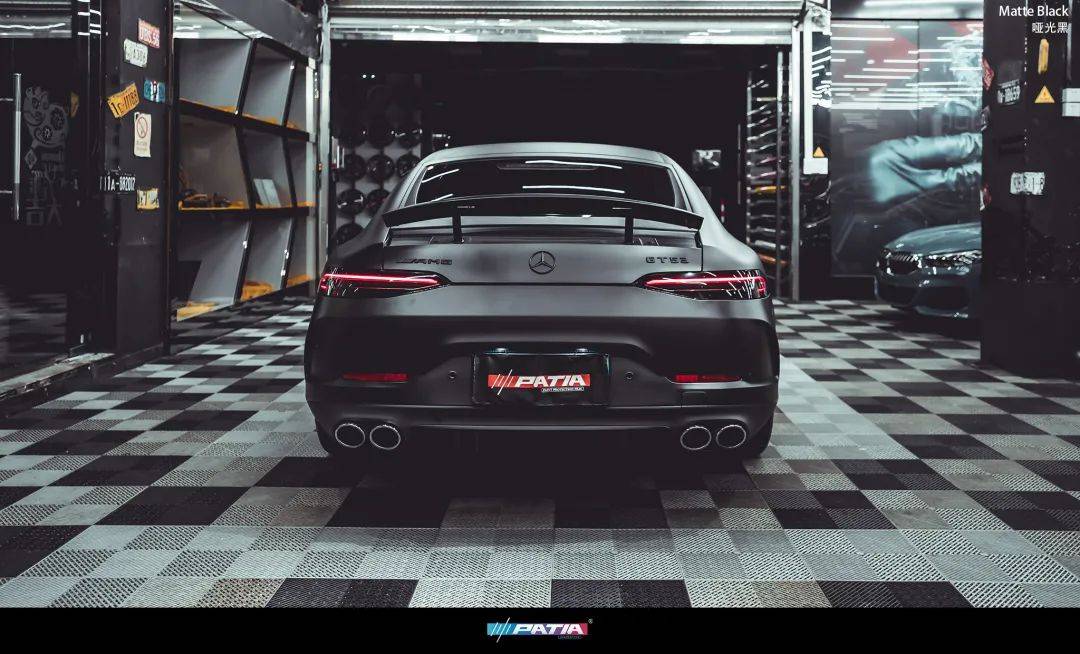 【Matte Black-哑光黑系列】之奔驰 GT53漆面改色_搜狐汽车_搜狐网