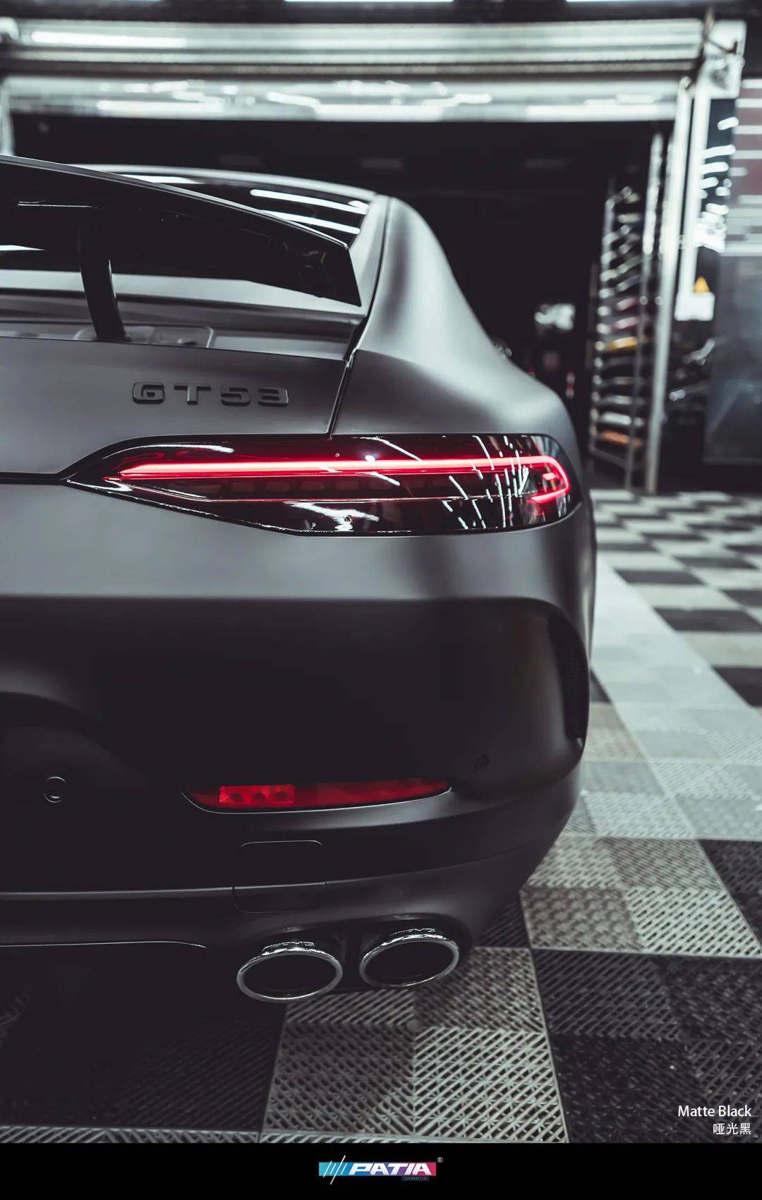 【Matte Black-哑光黑系列】之奔驰 GT53漆面改色_搜狐汽车_搜狐网