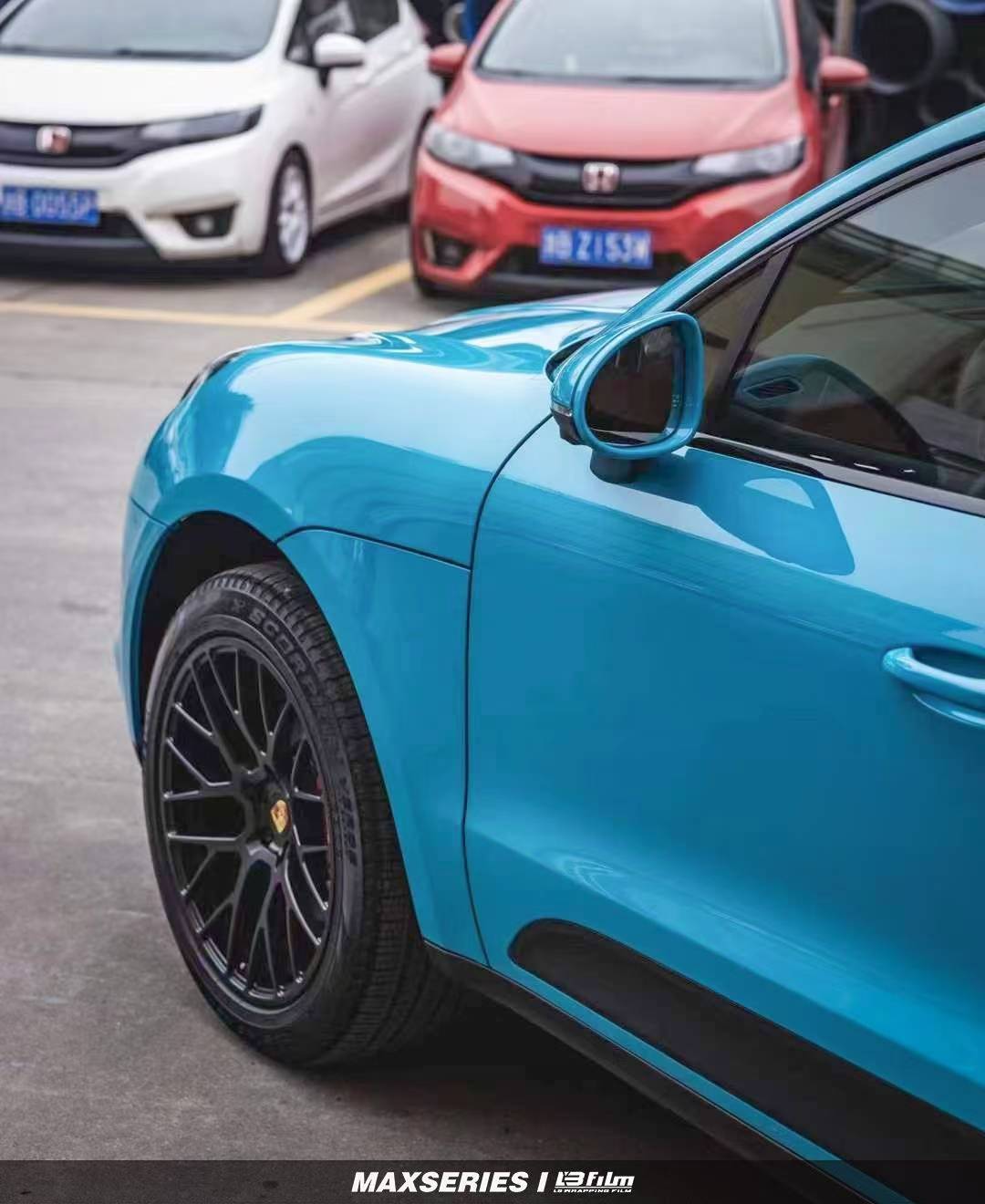 保时捷-Macan（LBFILM）LB原厂漆迈阿密蓝改色膜_搜狐汽车_搜狐网
