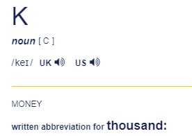 为什么要用“k”来表示“千”，10k跟1w的区别在哪里？_缩写_ton_数字