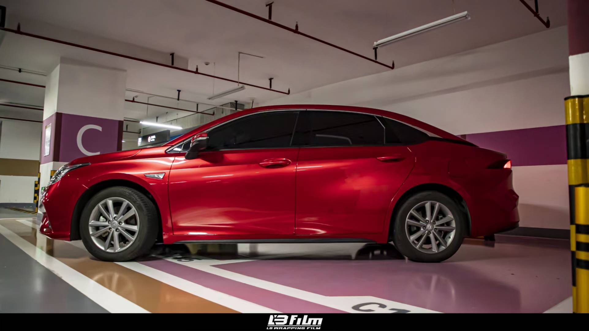 广汽传祺-Aion s全车LB FILM改色膜超亮金属玫瑰红_搜狐汽车_搜狐网