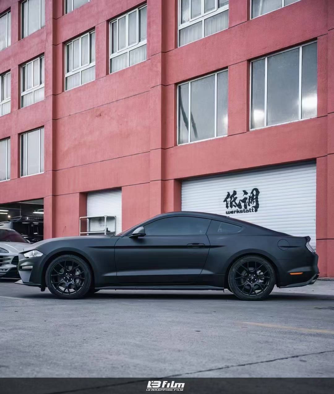 硬汉就要用这个颜色，福特-野马磨砂黑改色膜（LB FILM）_搜狐汽车_搜狐网