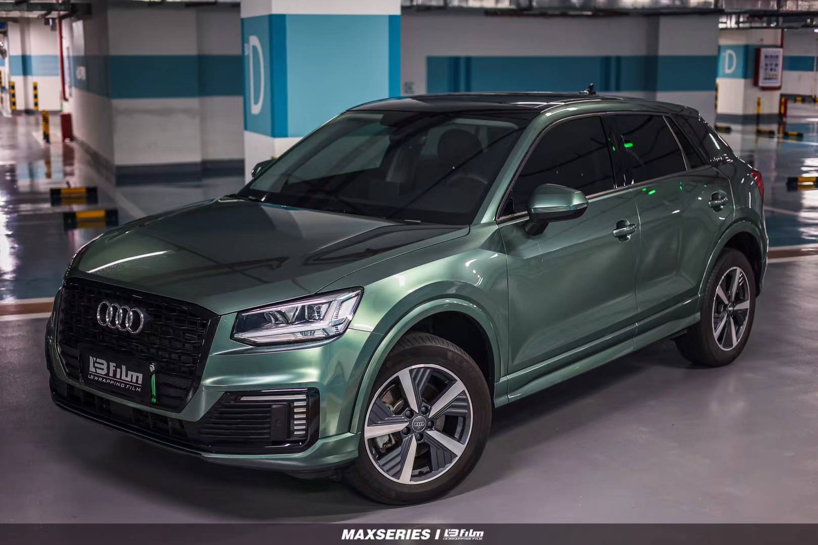 LBFILM改色膜：奥迪Q2L液态金属苍岭绿，浓郁复古的颜色_搜狐汽车_搜狐网