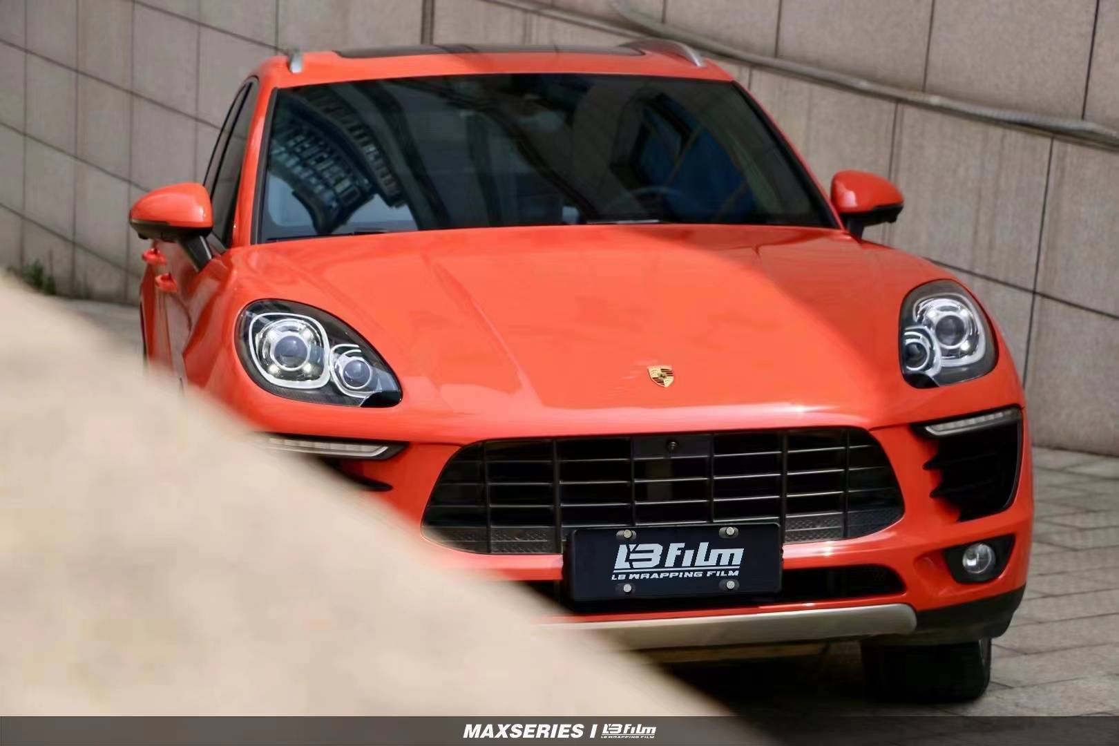 保时捷Macan-LBFILM改色膜原厂漆熔岩橙,火山喷发的熔岩的颜色_搜狐汽车_搜狐网