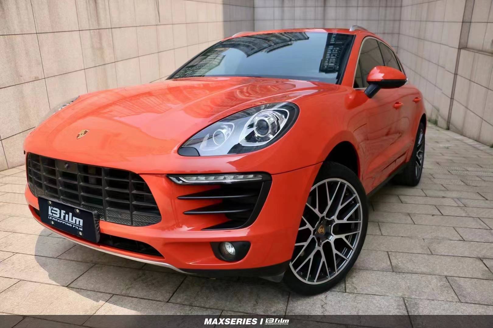 保时捷Macan-LBFILM改色膜原厂漆熔岩橙,火山喷发的熔岩的颜色_搜狐汽车_搜狐网