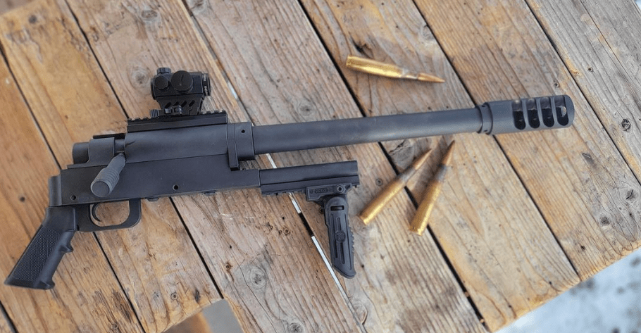 ULR.50 BMG 手枪：一款使用巴雷特12.799mm枪弹的手枪_步枪_枪管_枪托