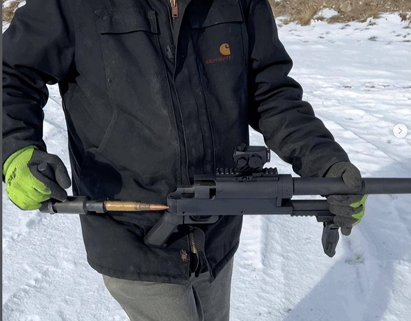 ULR.50 BMG 手枪：一款使用巴雷特12.799mm枪弹的手枪_步枪_枪管_枪托