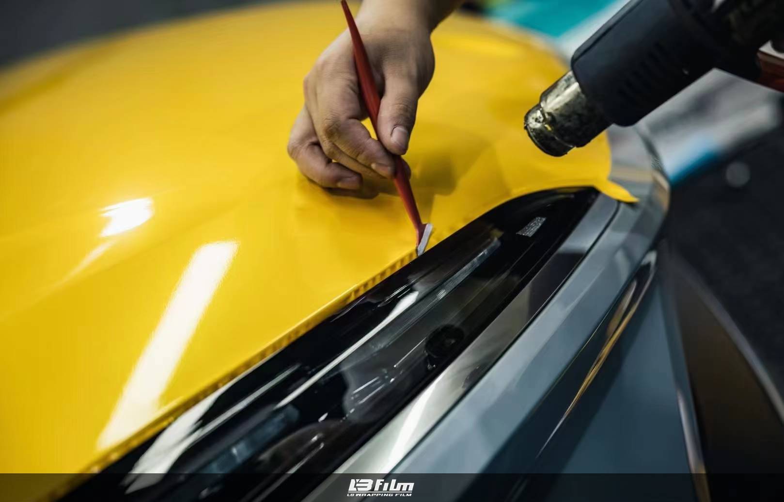 蔚来ES6-LB改色膜超亮金属枫叶黄，活力一夏！巨好看_搜狐汽车_搜狐网