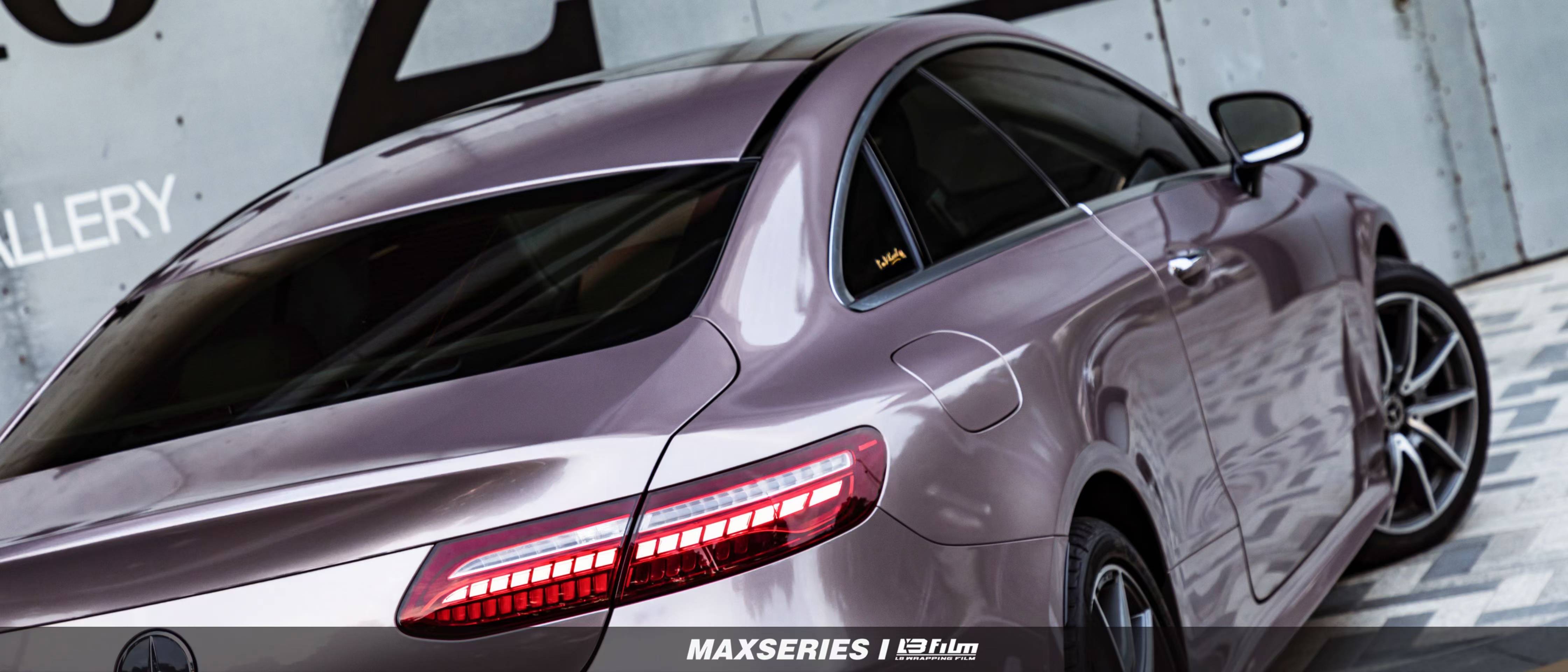 奔驰E260-LB改色膜原厂漆冰莓粉，高级女神质感_搜狐汽车_搜狐网