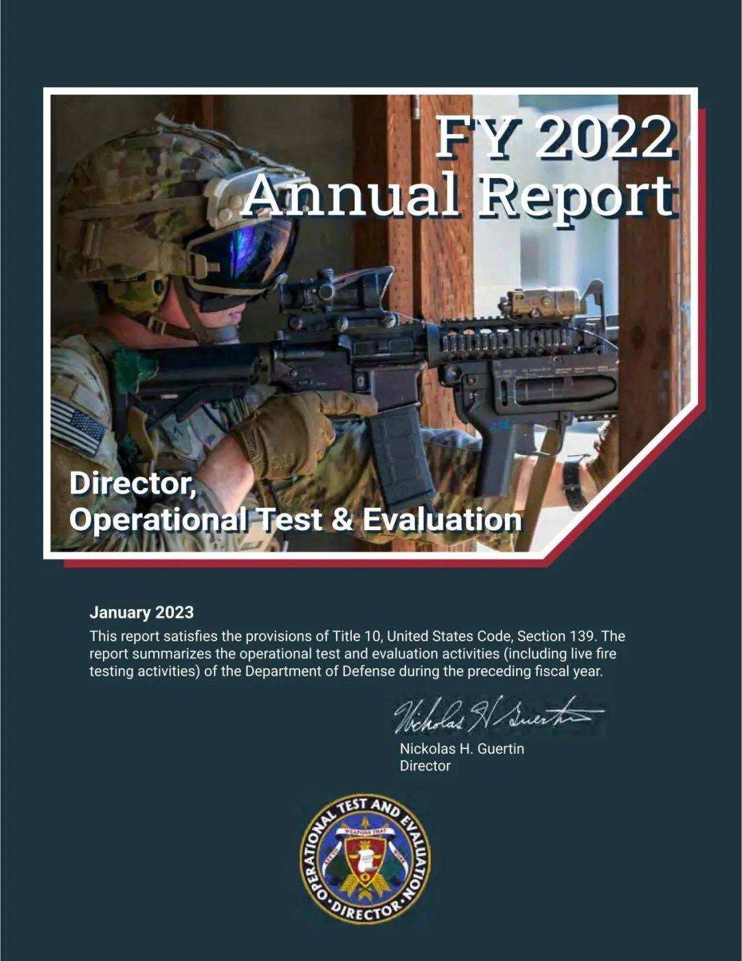 美国防部作战试验鉴定局《2022财年年度报告》（413页）_指挥控制系统_探测系统_计划