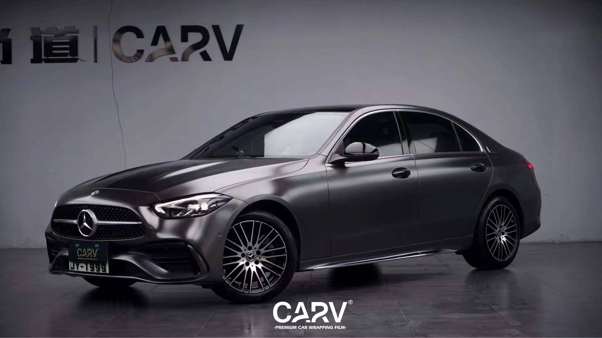 奔驰C260L卡孚改色膜山灰，低调奢华的灰_搜狐汽车_搜狐网