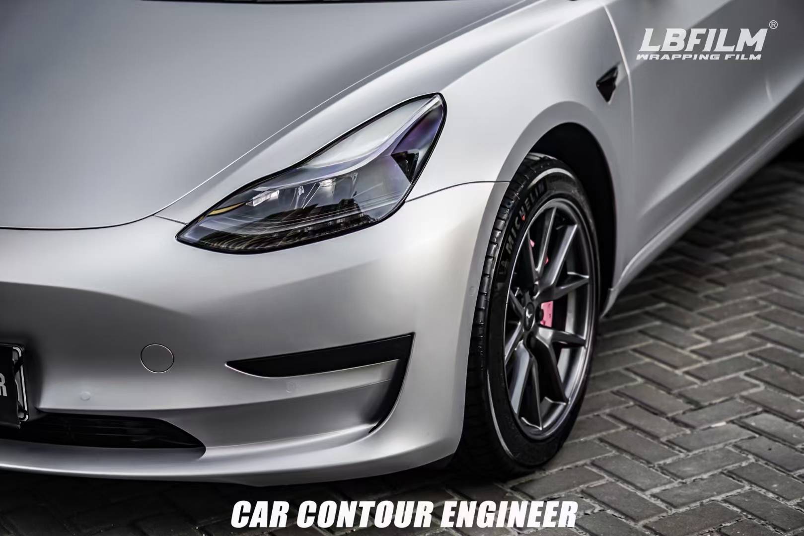 特斯拉model3-LB改色膜消光铝水银，恰到好处的简约色彩_搜狐汽车_搜狐网