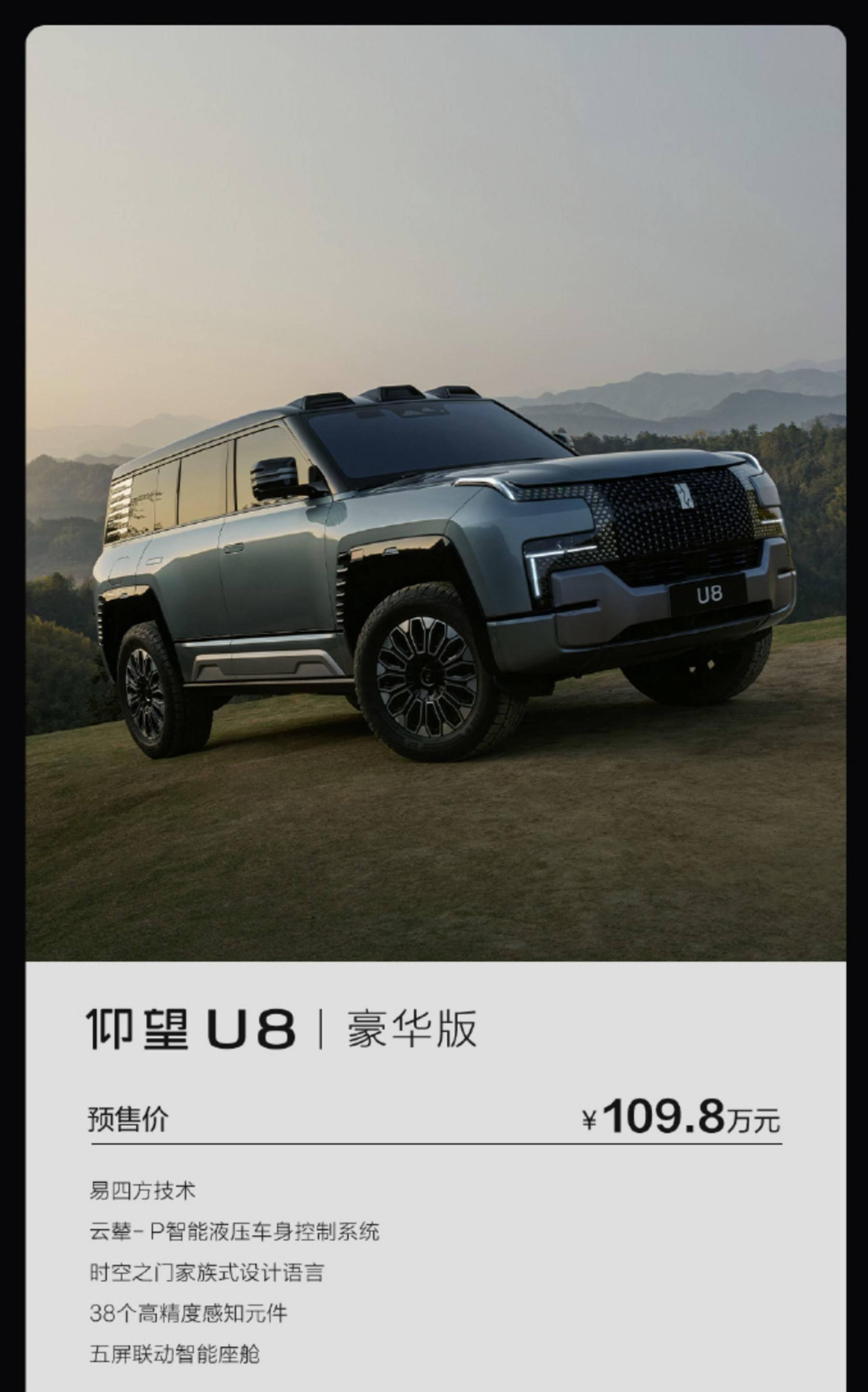 「晚报」比亚迪 U8 正式亮相WPS AI 官宣_搜狐汽车_搜狐网