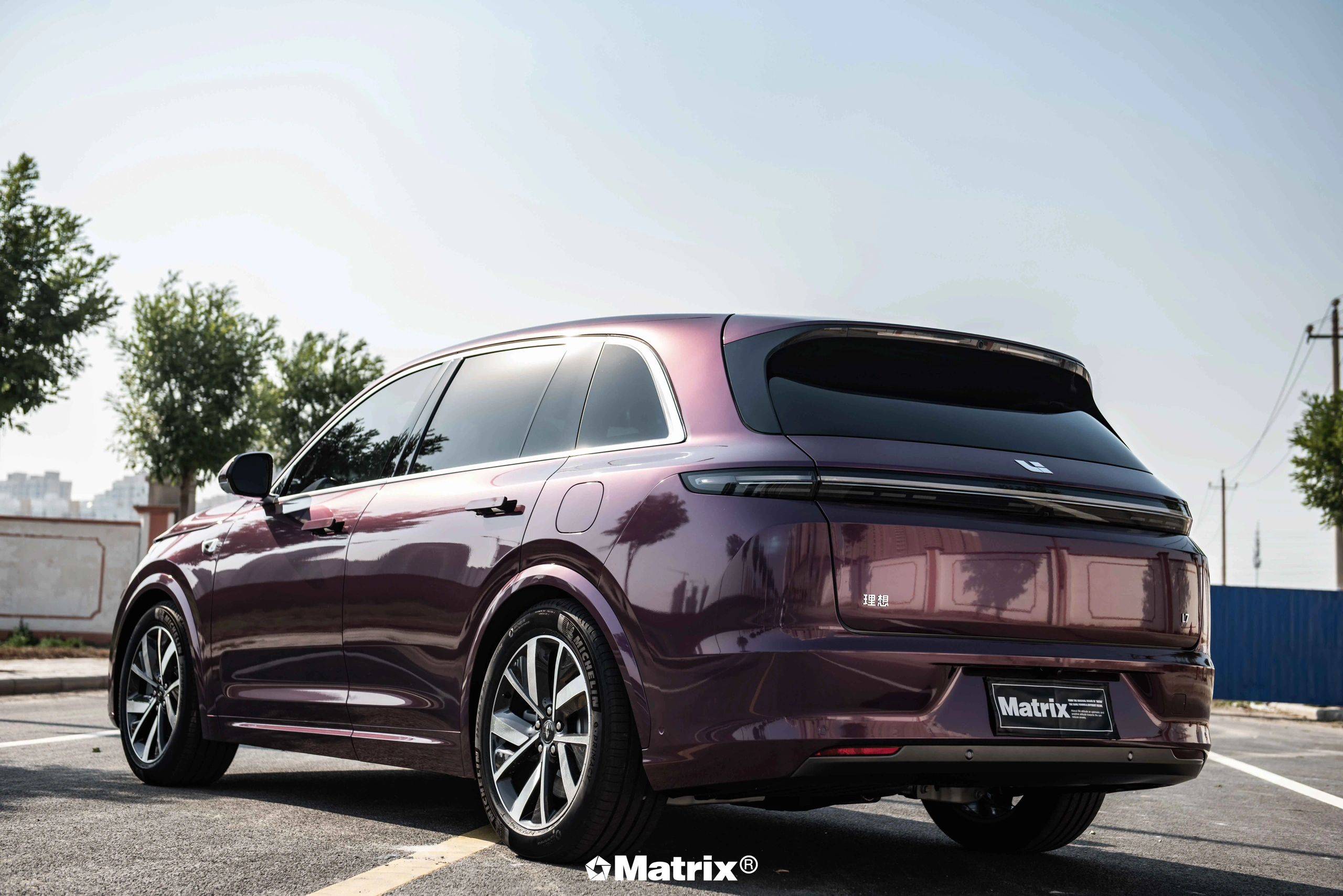 理想L7-Matrix矩阵改色膜理想的紫，自由浪漫 动人心弦_搜狐汽车_搜狐网