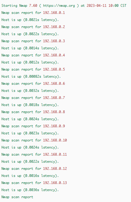 使用nmap和Ping命令在Linux系统中进行网络扫描_手机搜狐网