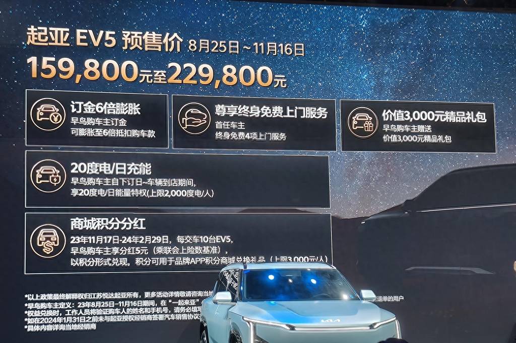 起亚EV5预售15.98万起 纯电中型SUV新选择_搜狐汽车_搜狐网