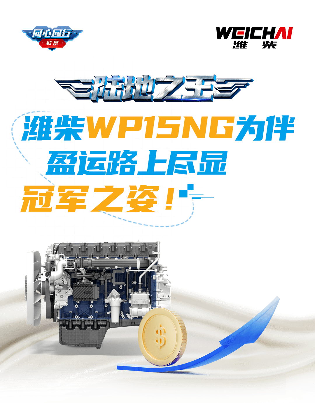陆地之王 | 潍柴WP15NG为伴，盈运路上尽显冠军之姿!_搜狐汽车_搜狐网