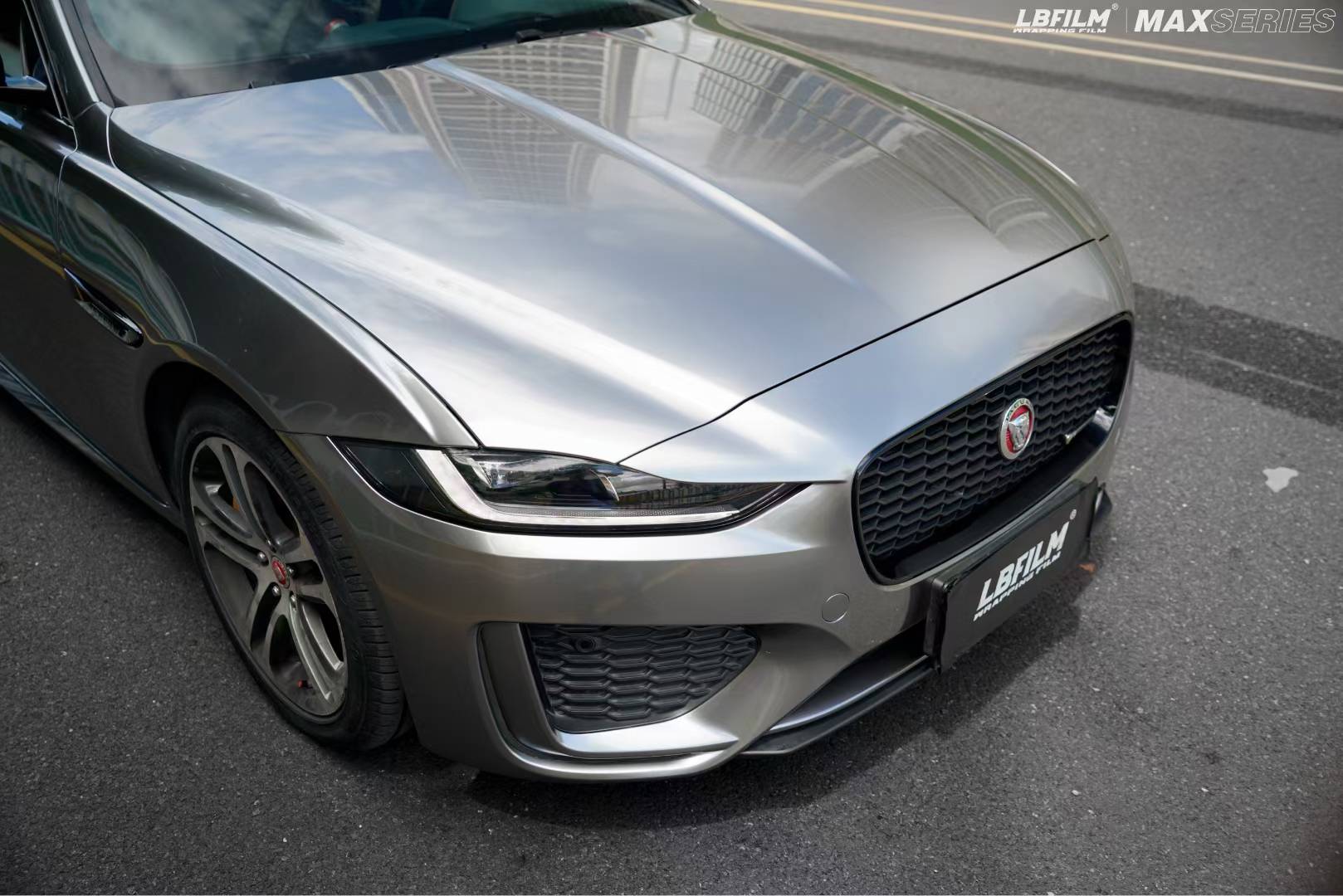 捷豹xfl-LBFILM改色膜液态金属银,银灰色系百搭又帅_搜狐汽车_搜狐网