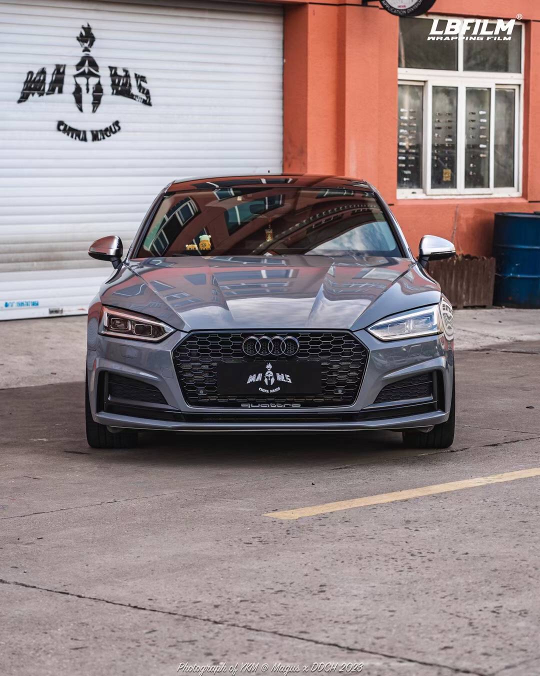 奥迪A5-LB改色膜PET纳多灰，一如既往的魅力感_搜狐汽车_搜狐网