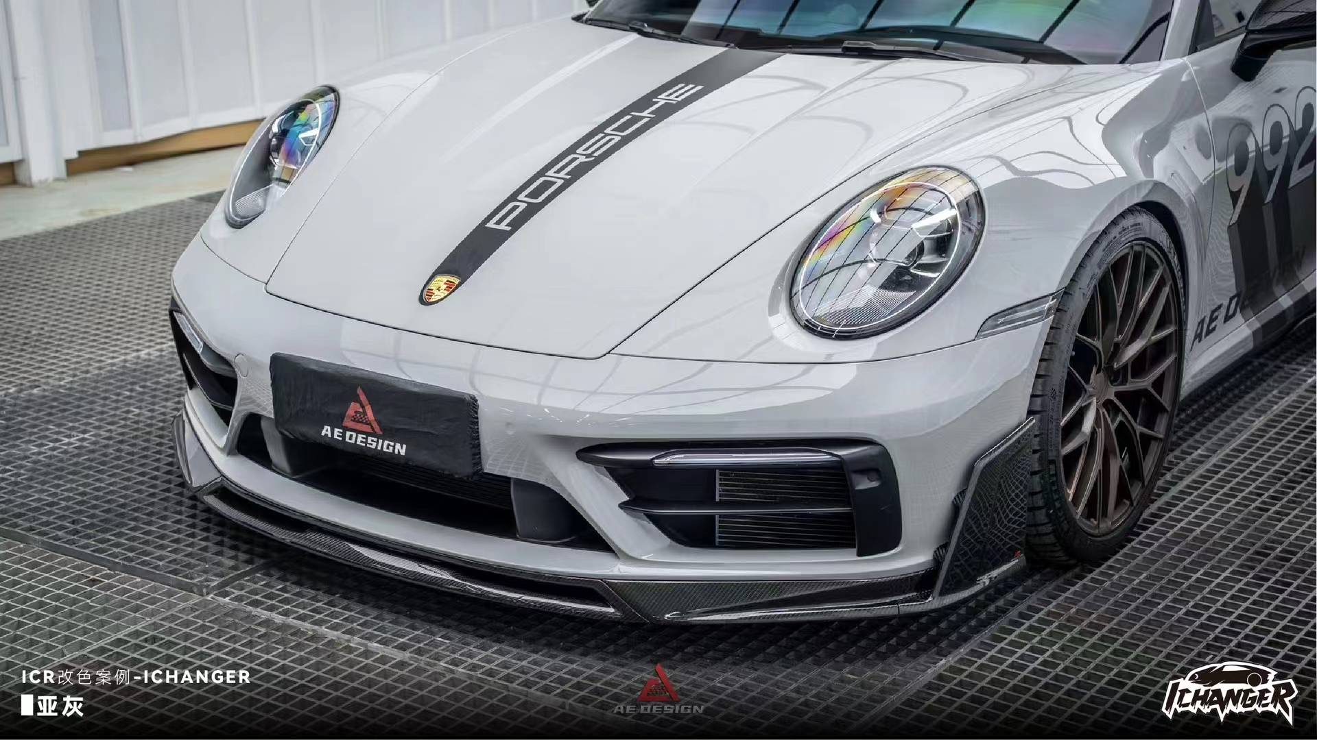 保时捷911-ICR改色膜亚灰，贴你车身上效果绝对棒_搜狐汽车_搜狐网