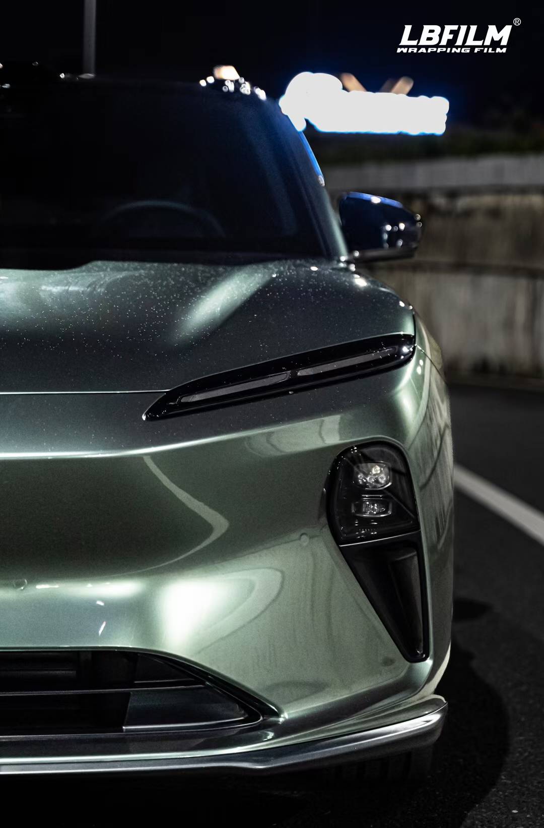 蔚来ET5-LB改色膜液态金属苍岭绿，一眼沦陷的颜色_搜狐汽车_搜狐网