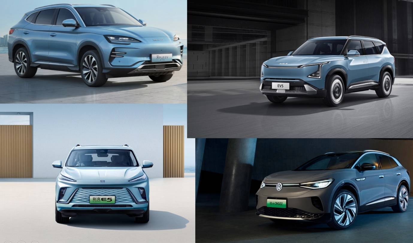 买15万级家用纯电SUV必看！起亚EV5、别克E5、比亚迪宋Plus、大众ID.4横评_搜狐汽车_搜狐网