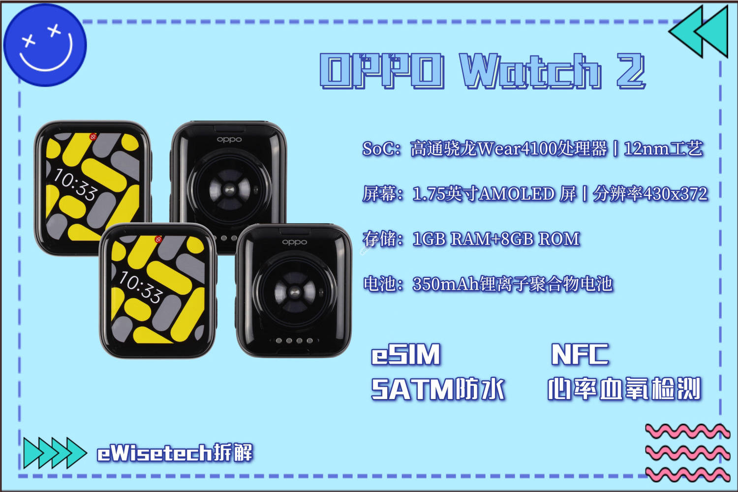 E拆解：关于OPPO Watch2 ，你了解多少？_芯片