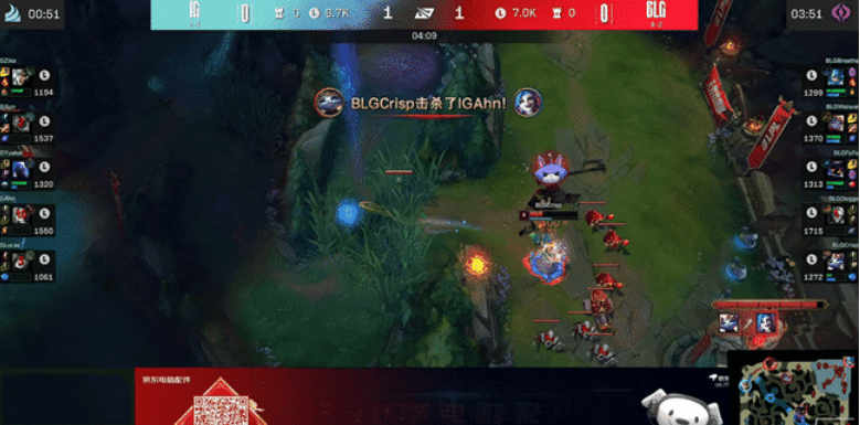 Uzi时隔895回归 BLG鏖战三场不敌IG_金克丝_团战_双方