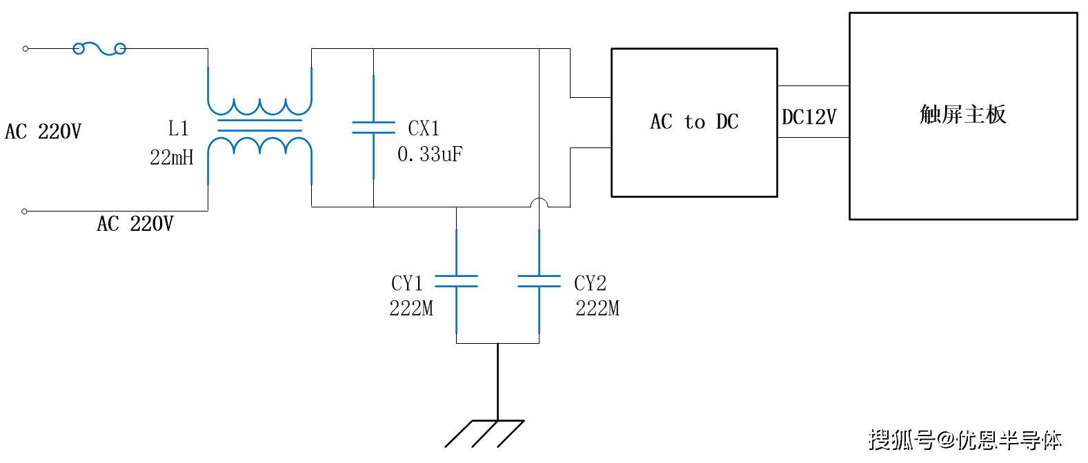 智能家居触控面板 2KV 电快速瞬变脉冲群EFT测试整改案例—优恩半导体_产品_试验_电路