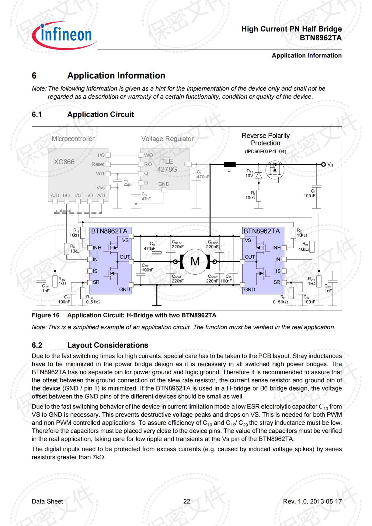 英飞凌一款汽车芯片BTN8962TA引脚参数资料_驱动_电流_诊断