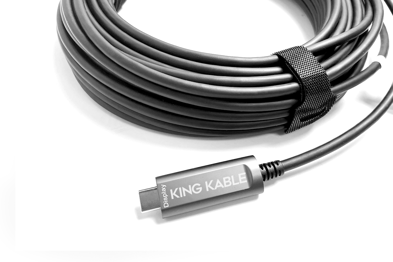 KING KABLE推兼容雷电3/4和USB4的光纤Type C DP1.2视频线长50米_手机搜狐网
