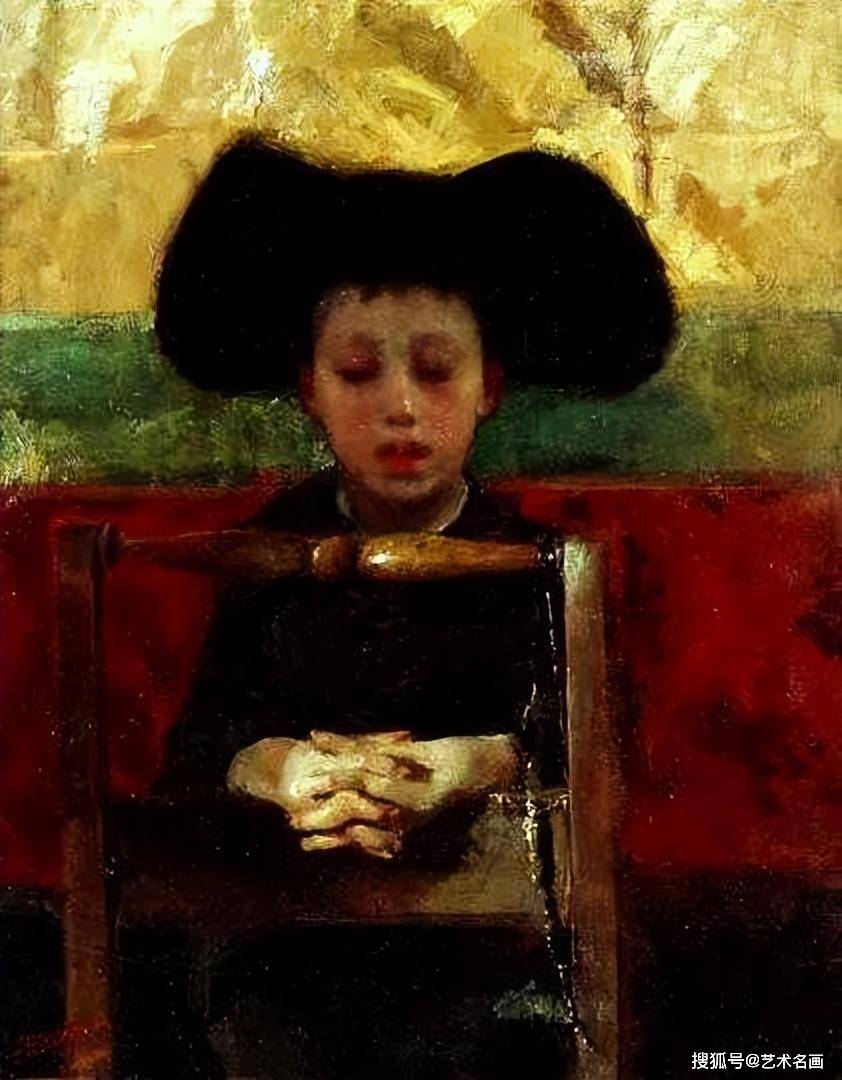 意大利画家安东尼奥·曼奇尼人物肖像作品 -6park.com